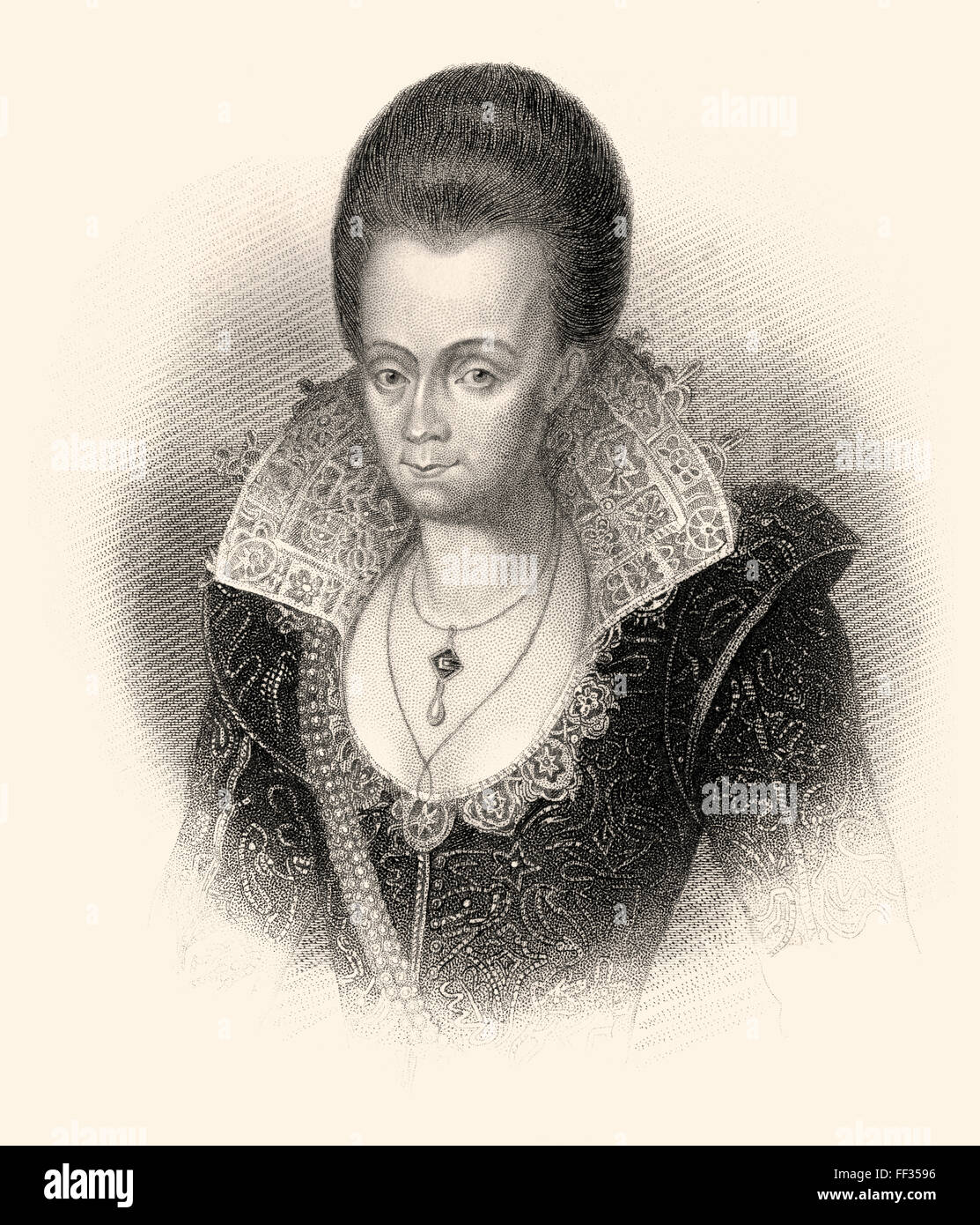 Lady Arbella Stuart or Arabella Stewart, 1575-1615, an English ...