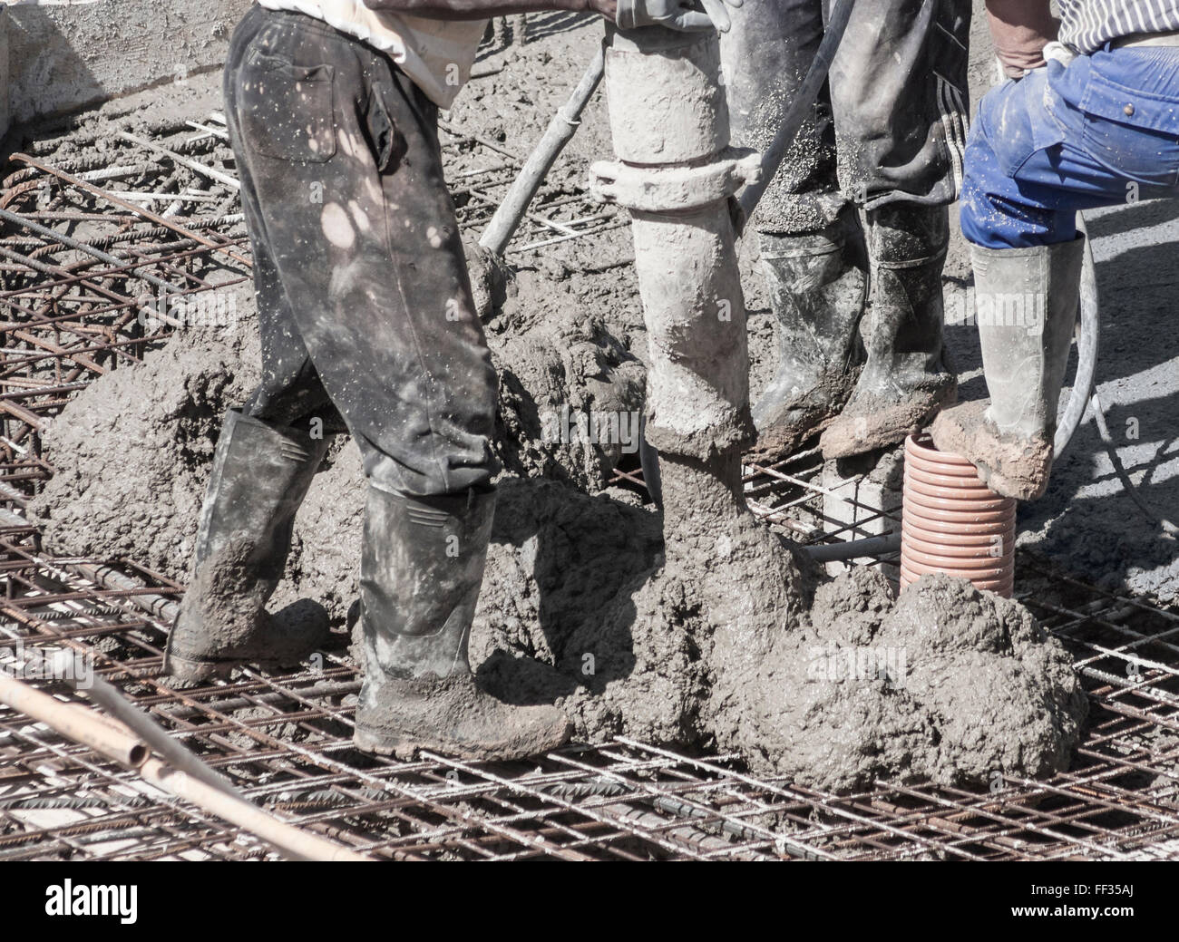Cement Workers High Resolution Stock Photography and Images - Alamy