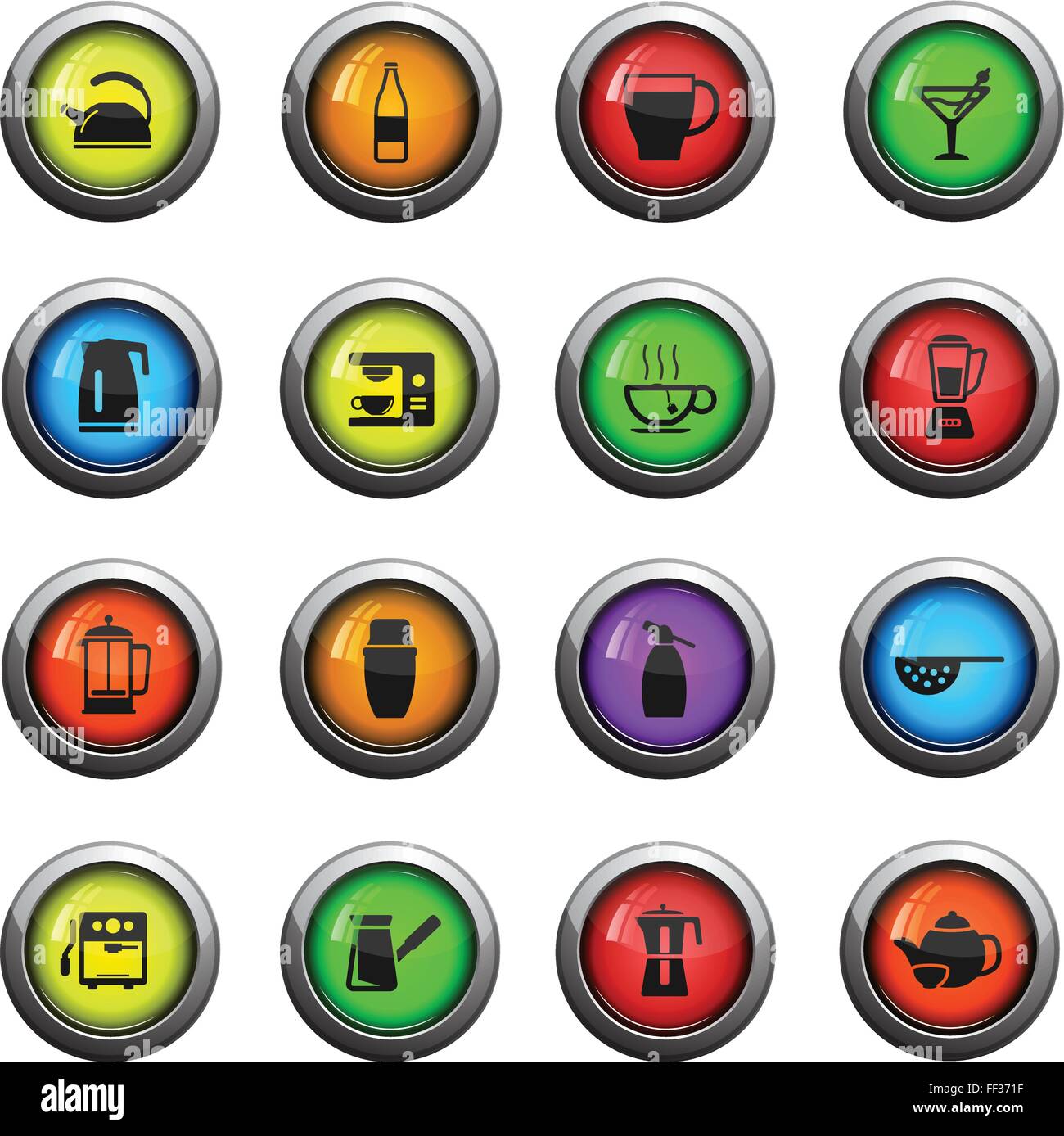 Utensils simply icons Stock Vector Image & Art - Alamy