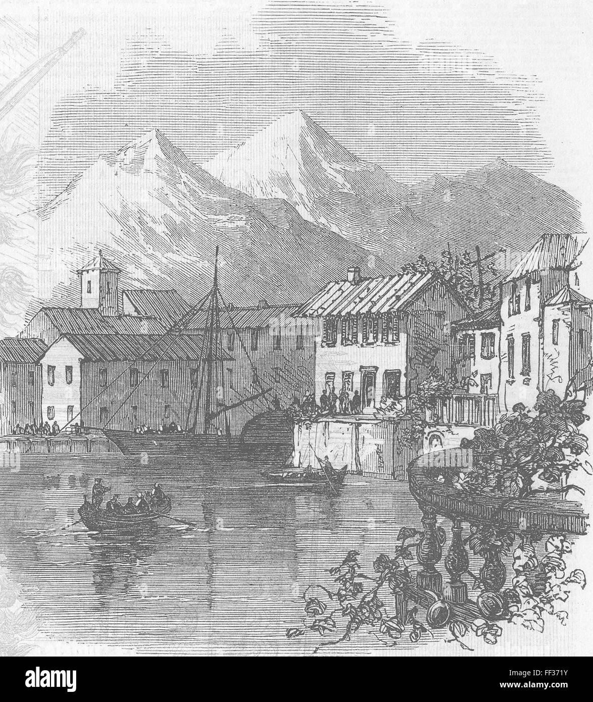 Salo lake garda Black and White Stock Photos & Images - Alamy