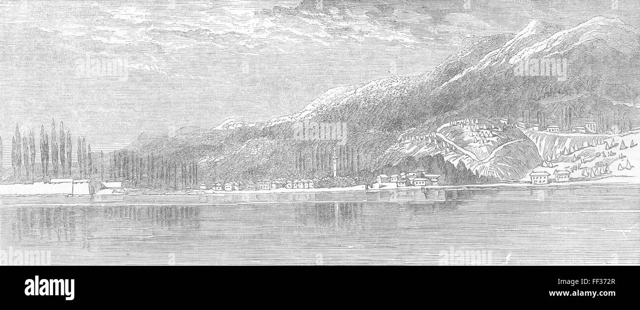 GEORGIA Souchoum-Kaleh Abkhazia, Turkish Army HQ 1855. Illustrated ...