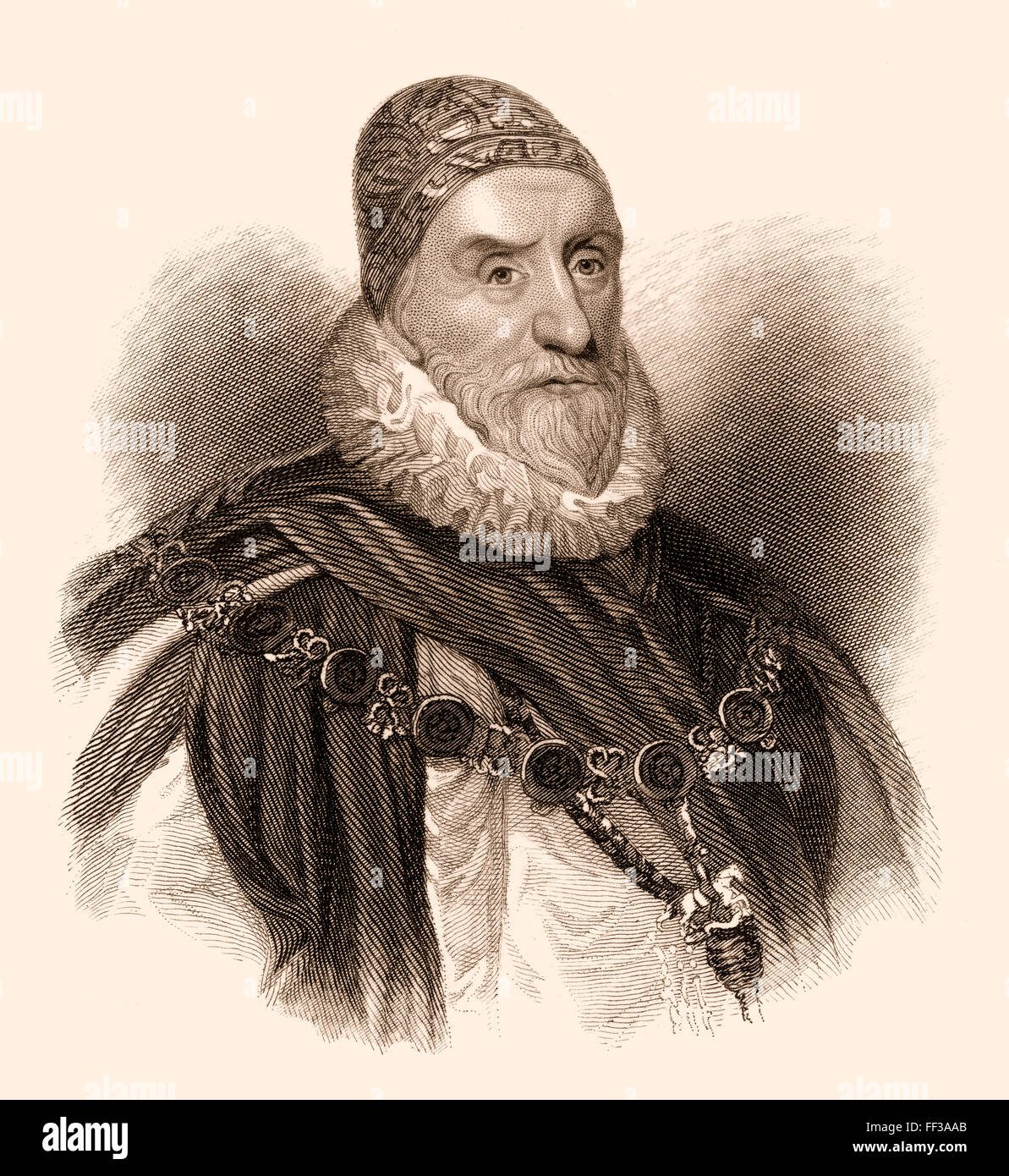 Charles Howard, 1st Earl of Nottingham, Howard of Effingham, 1536-1624 ...