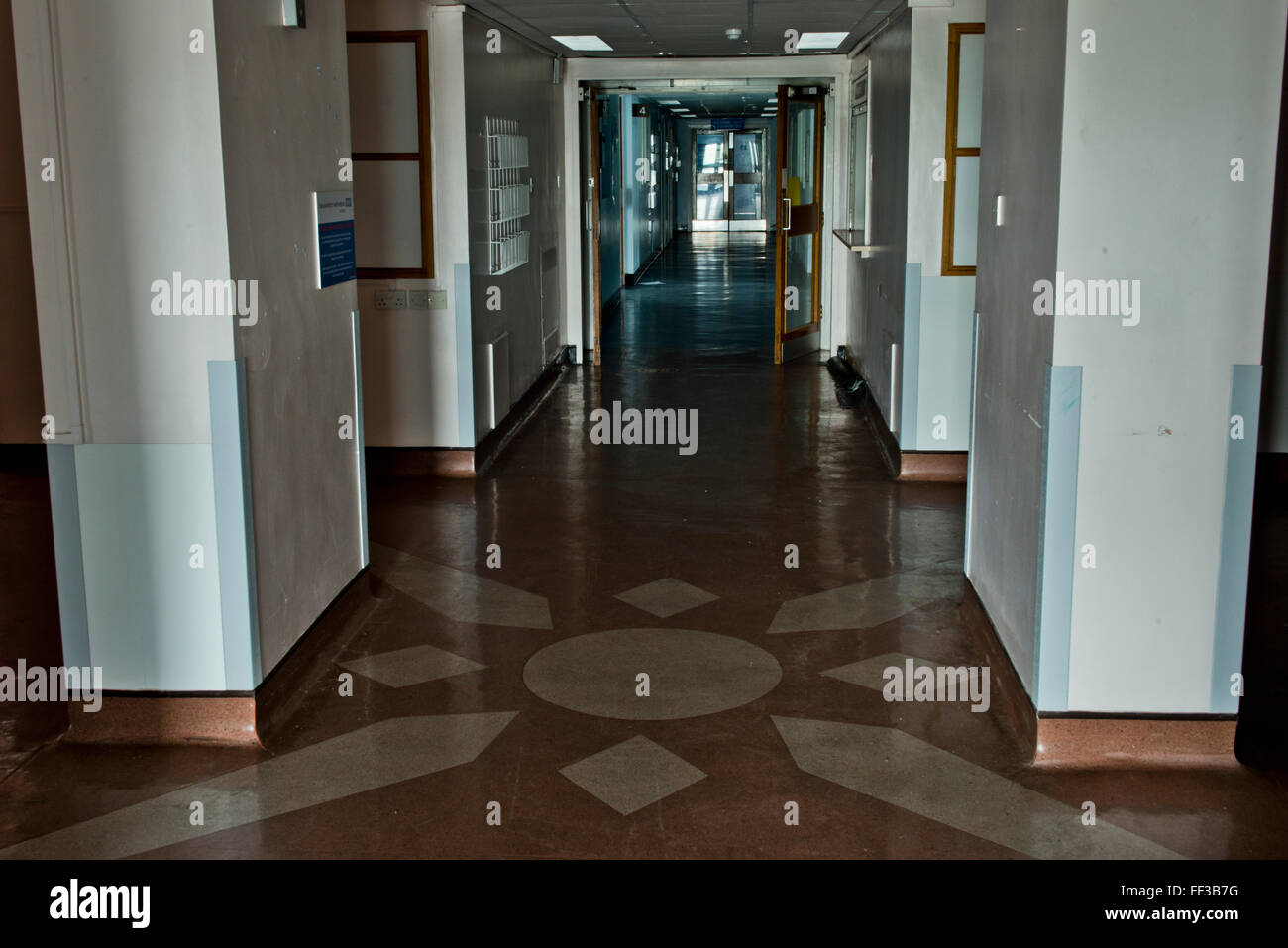 Inside the now closed Queen Elizabeth II Hospital, Welwyn Garden City ...