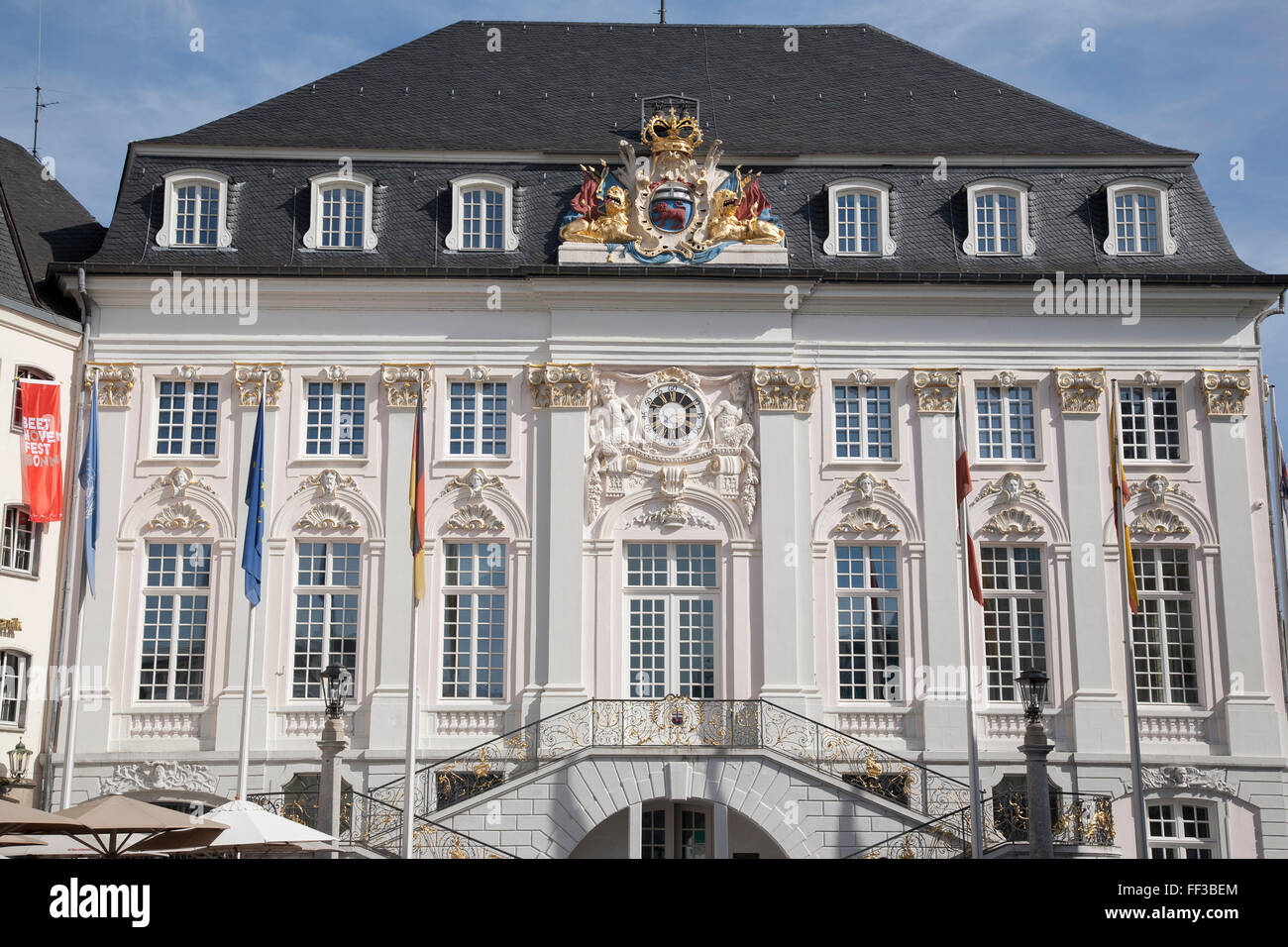 Bonner Rathaus - Old City Hall, Marktplatz Square, Bonn, Germany Stock ...
