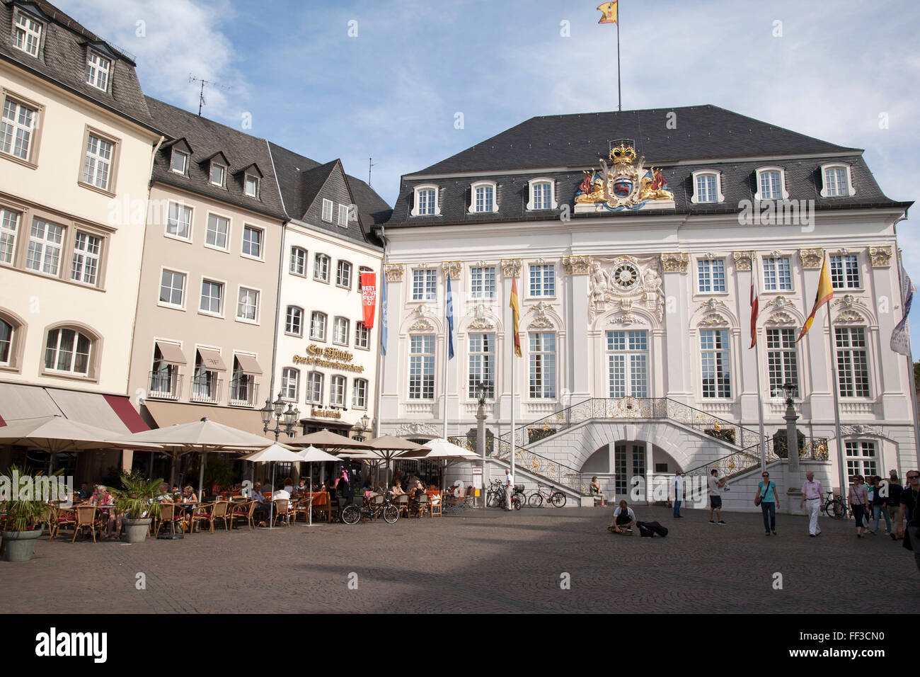 Bonner Rathaus - Old City Hall, Marktplatz Square, Bonn, Germany Stock ...