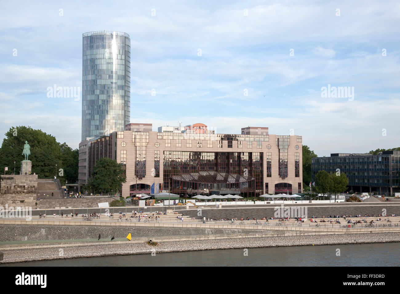 River Rhine and Embankment, Cologne, Germany Stock Photo - Alamy