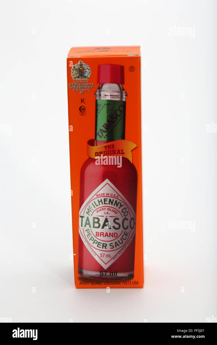 A bottle of Tabasco pepper sauce Stock Photo - Alamy