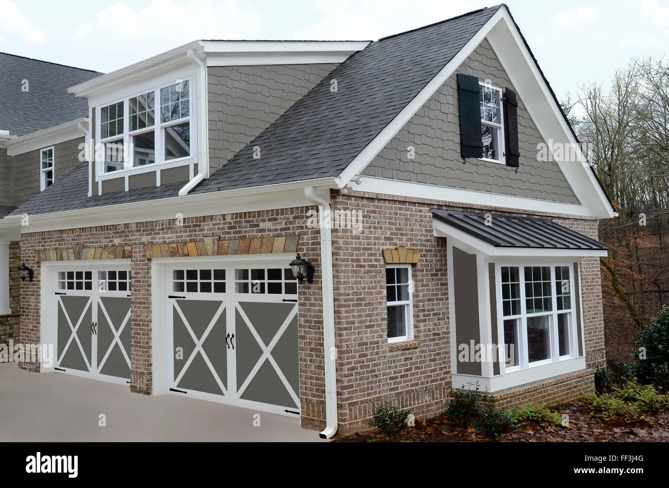 Brick garage hi-res stock photography and images - Alamy