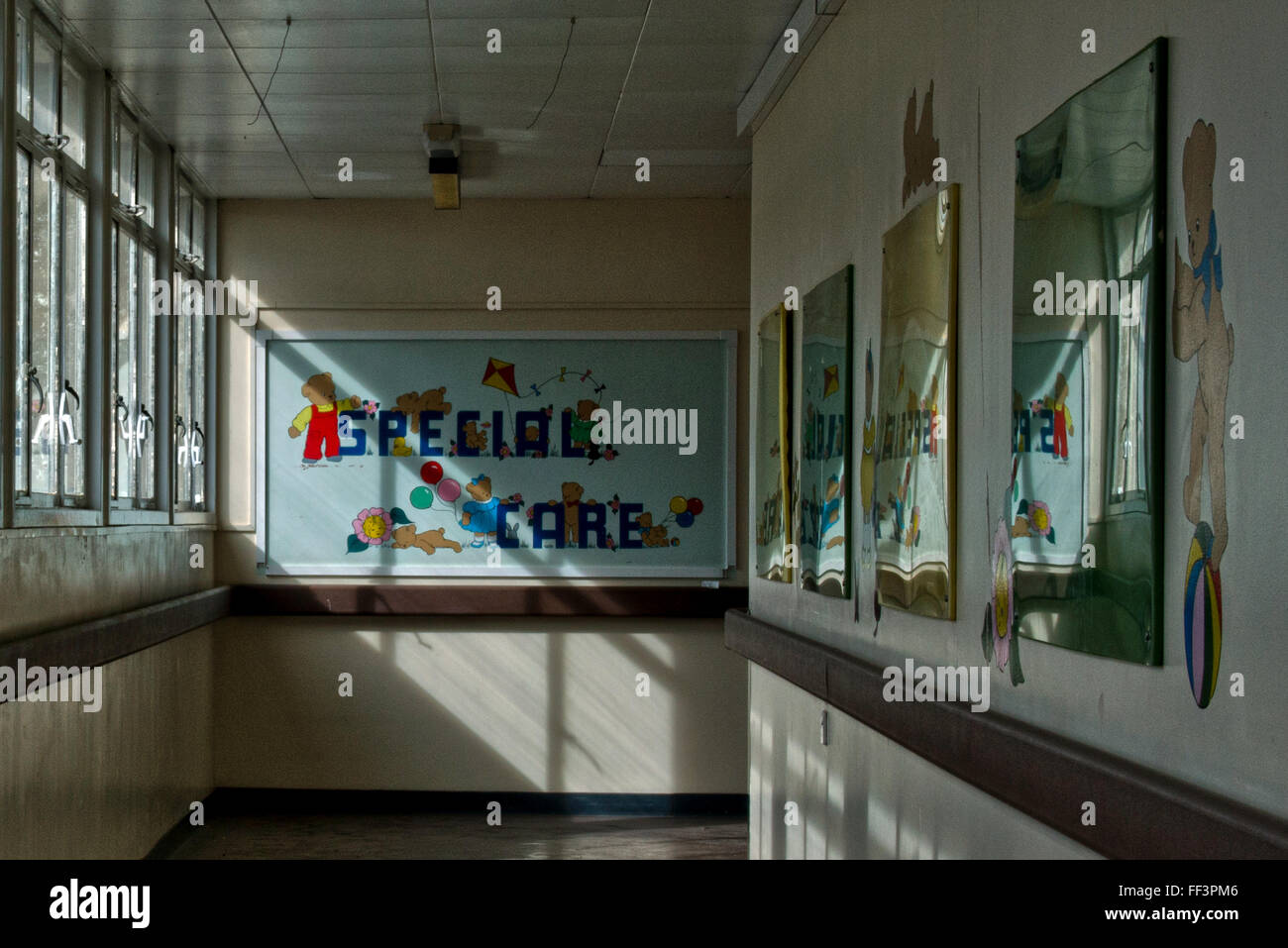 Inside the now closed Queen Elizabeth II Hospital, Welwyn Garden City ...