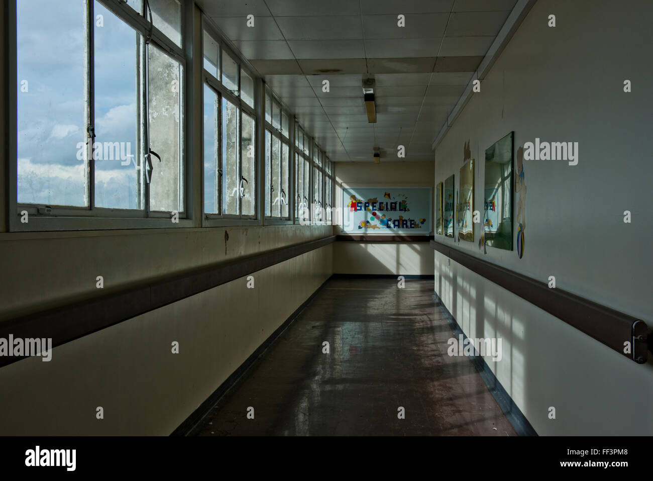 Inside the now closed Queen Elizabeth II Hospital, Welwyn Garden City ...