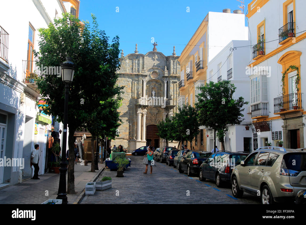 Fifteenth century church of St Mateo in Tarifa, Cadiz province, Spain ...