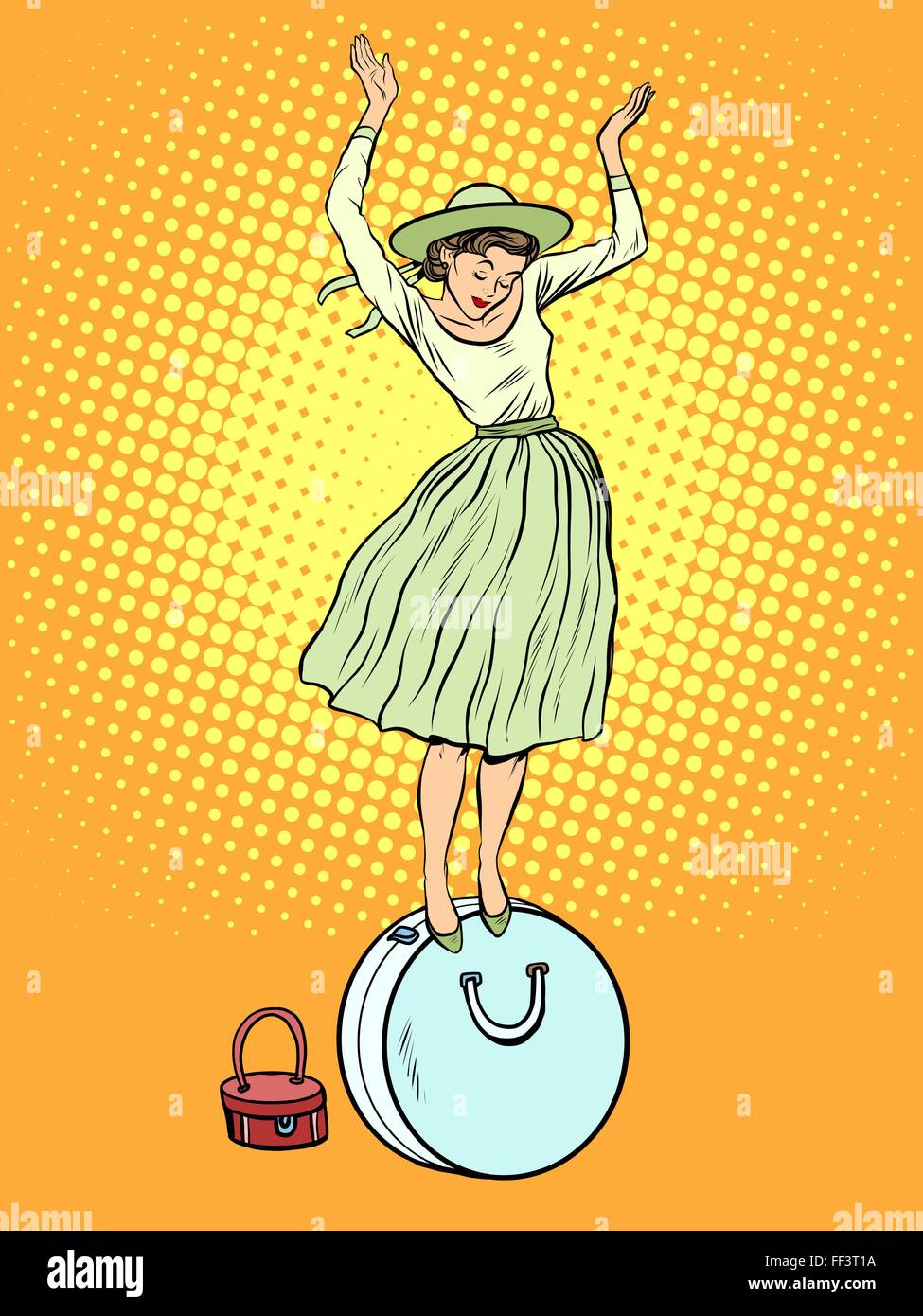 Contortionist vintage Stock Vector Images - Alamy