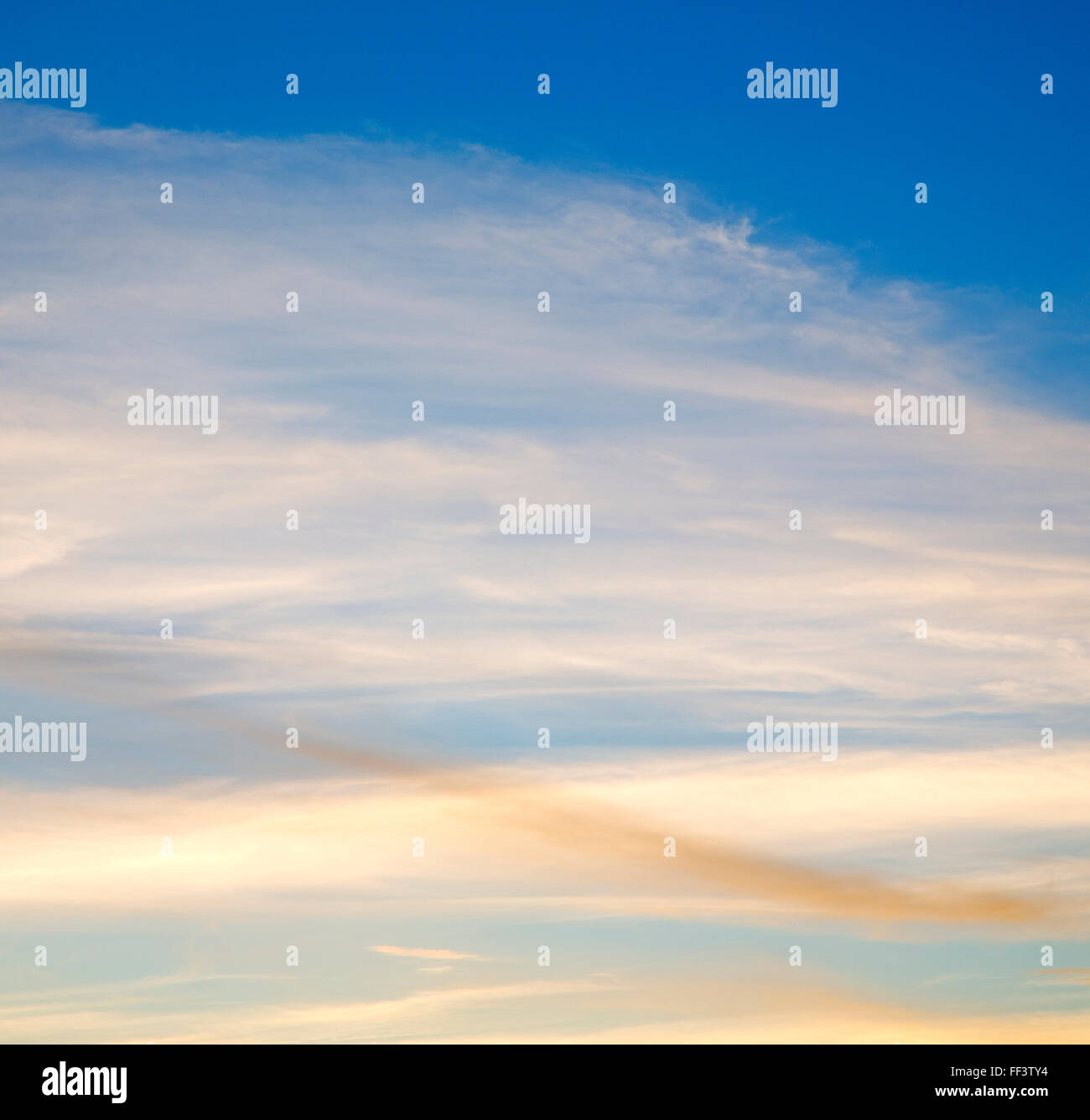 sunrise in the colored sky white soft clouds and abstract background ...