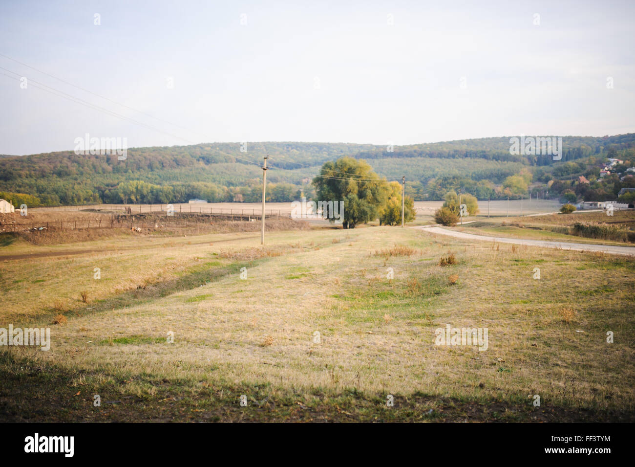 Autumn nature landscape in Moldova. Trees and forest Stock Photo - Alamy