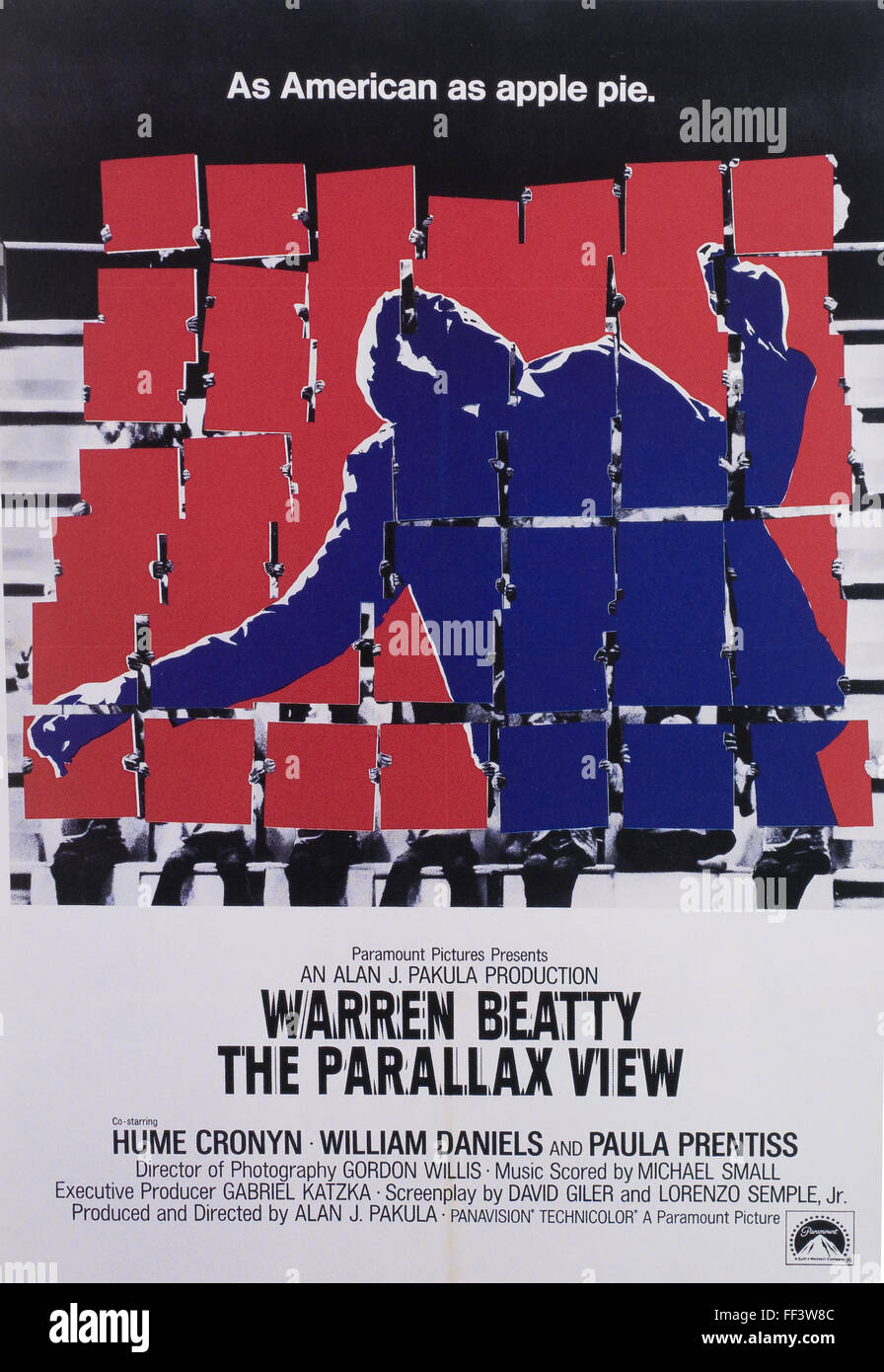The Parallax View - Movie Poster Stock Photo - Alamy