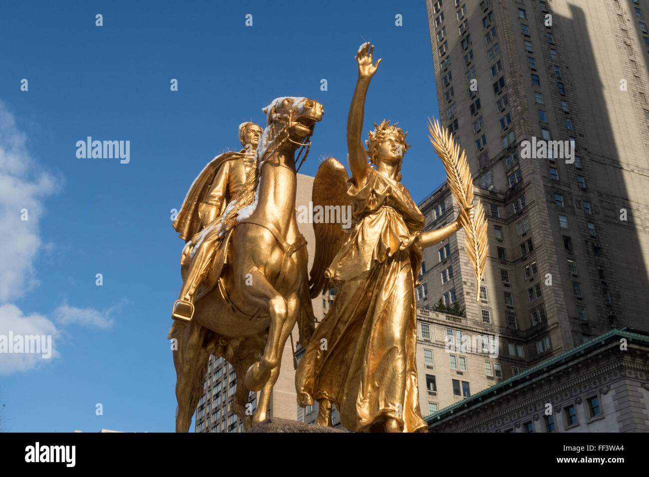 General Sherman Statue, Grand Army Plaza, NYC Stock Photo - Alamy