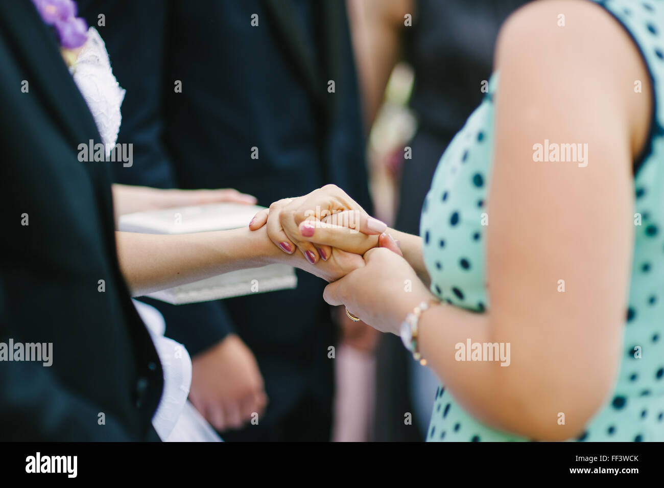 wedding congratulations for bride and groom on their wedding Stock ...