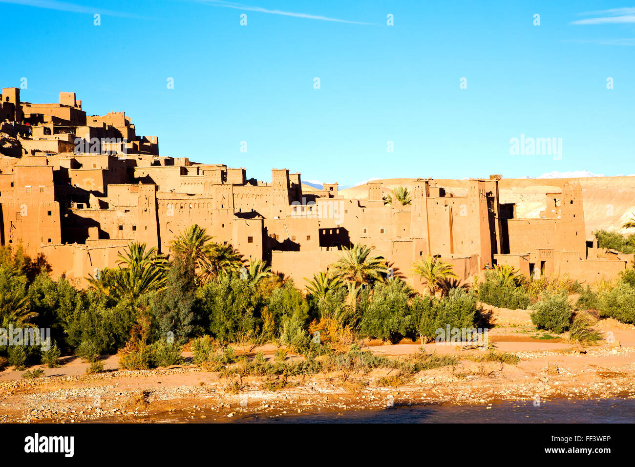 africa in morocco the old contruction and the historical village Stock ...