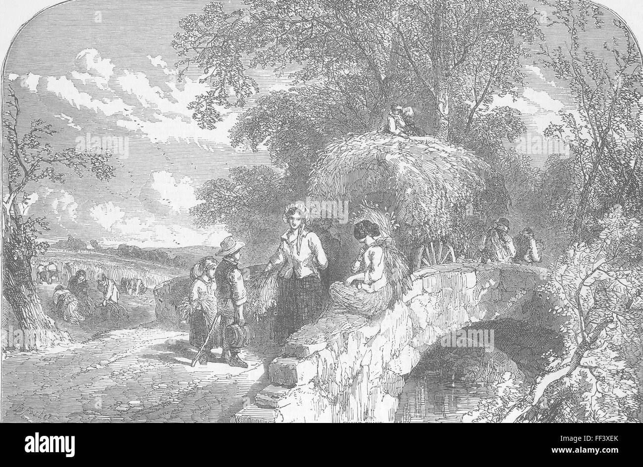 LANDSCAPES An Autumnal Lyric Autumn 1849. Illustrated London News Stock ...