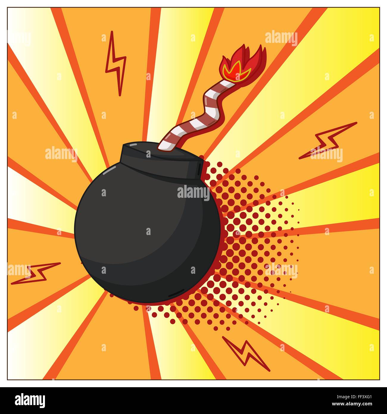 Lightning in art Stock Vector Images - Alamy