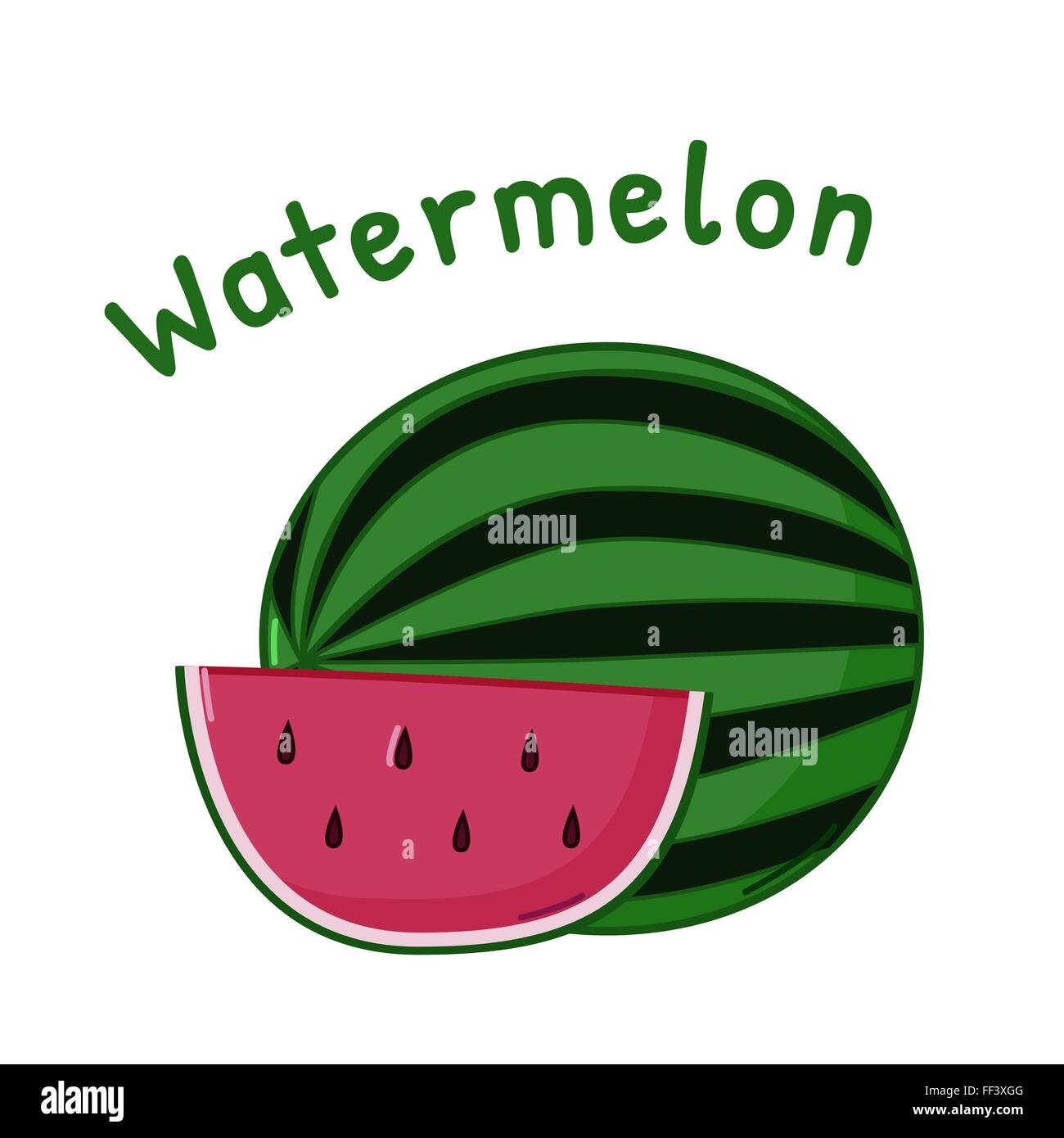 Watermelon icon hi-res stock photography and images - Alamy