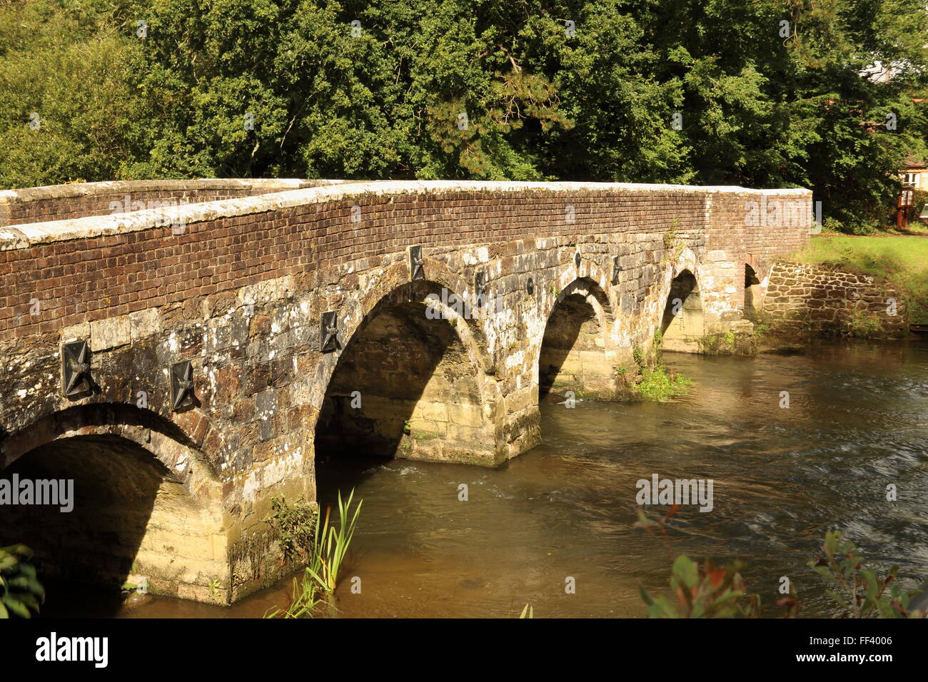 Bridge over river in Dorset,UK Stock Photo - Alamy