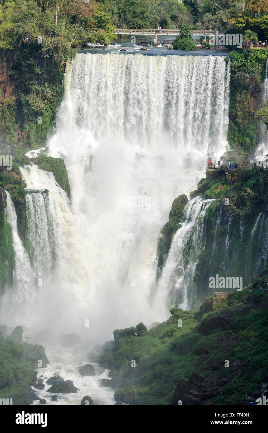 waterfall Iguacu Falls in Brazil and Argentina Stock Photo - Alamy