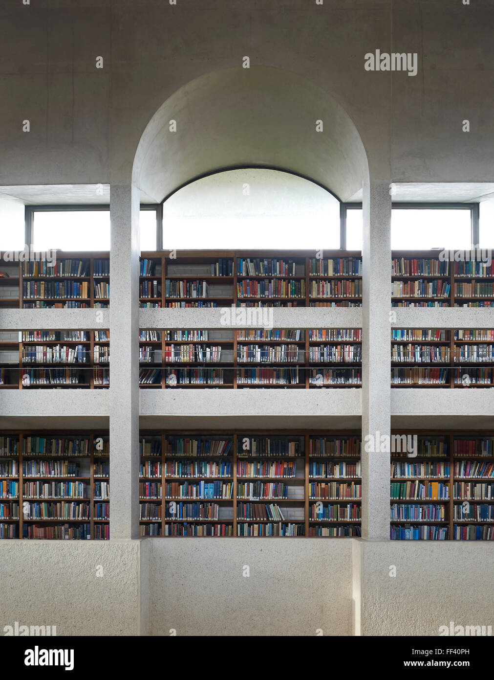 Detail of the library at Murray Edwards College, Cambridge Designed by ...