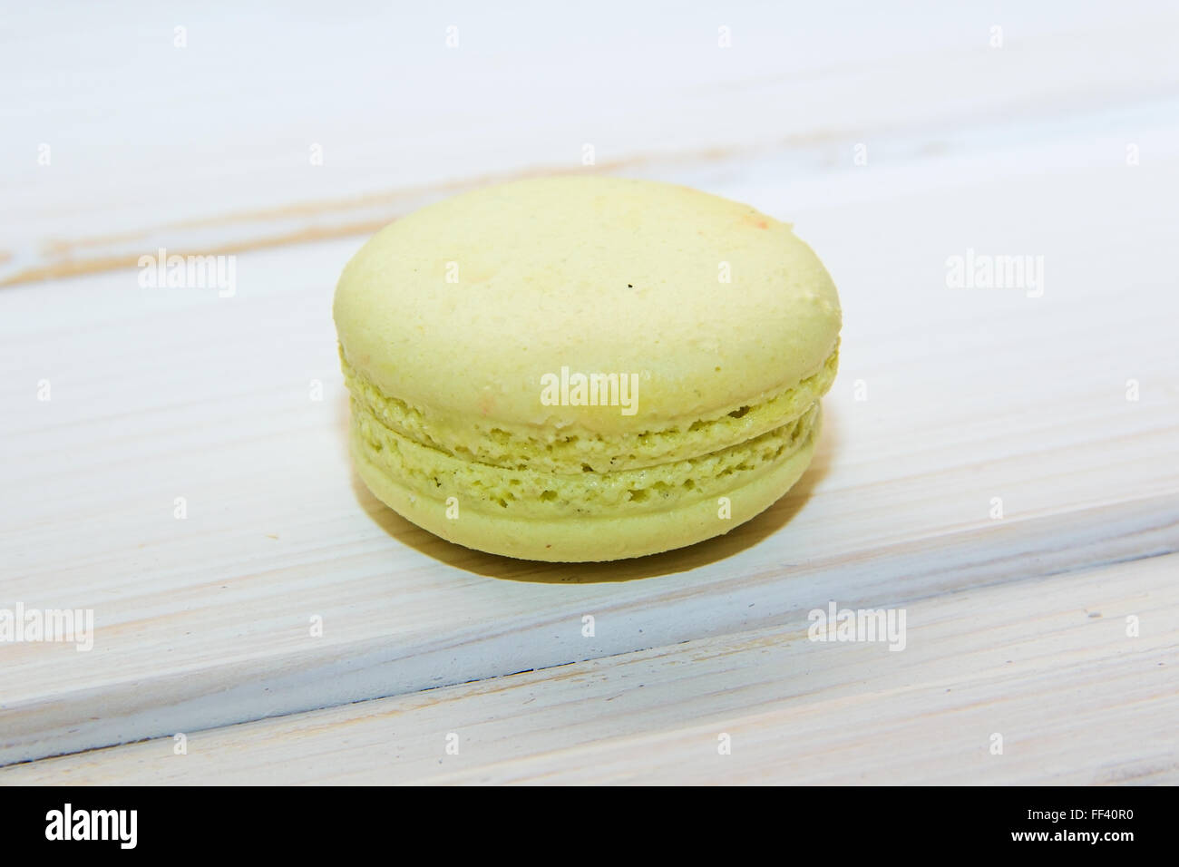 Yellow macaroon, close up Stock Photo - Alamy