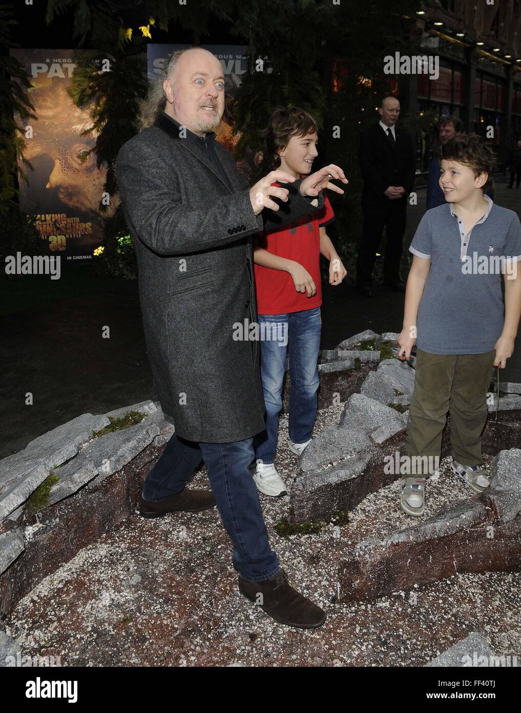 London, England, UK. Bill Bailey & children at the 'Walking With ...