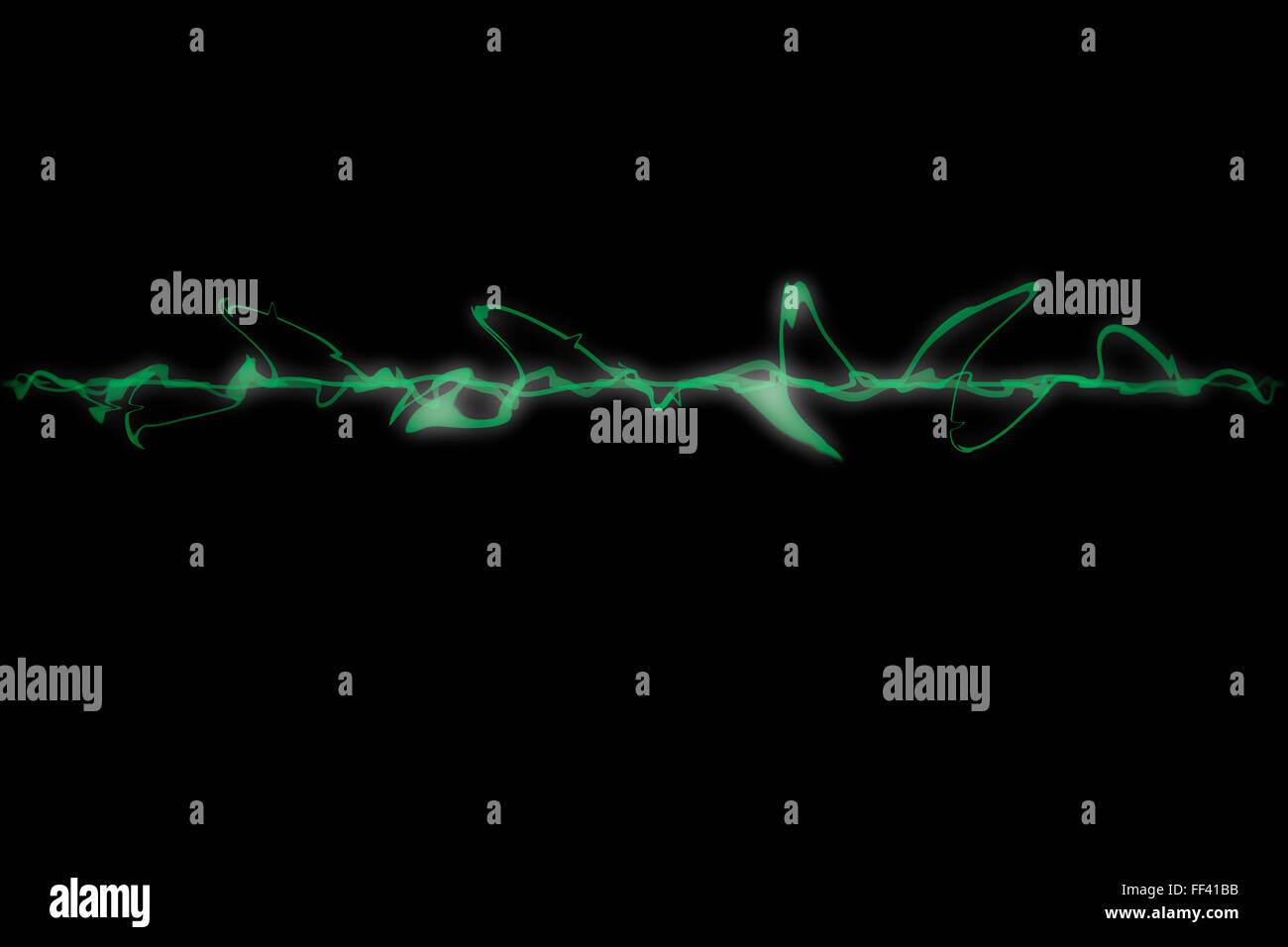 Abstract green amplitude illustrated for background Stock Photo - Alamy