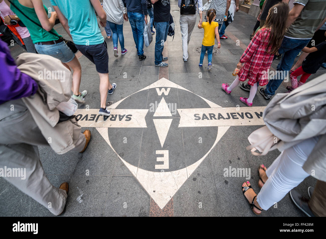 Sarajevo street sign hi-res stock photography and images - Alamy