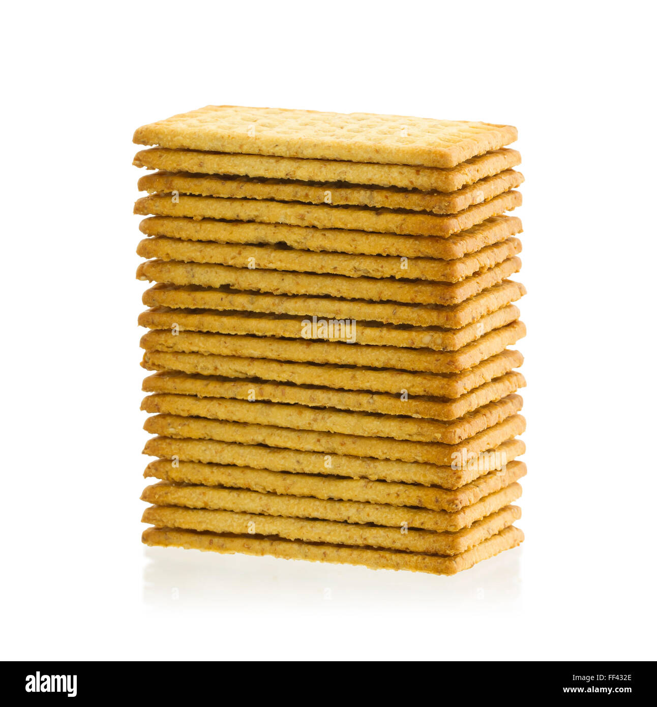 Simple crackers isolated on a white background Stock Photo - Alamy