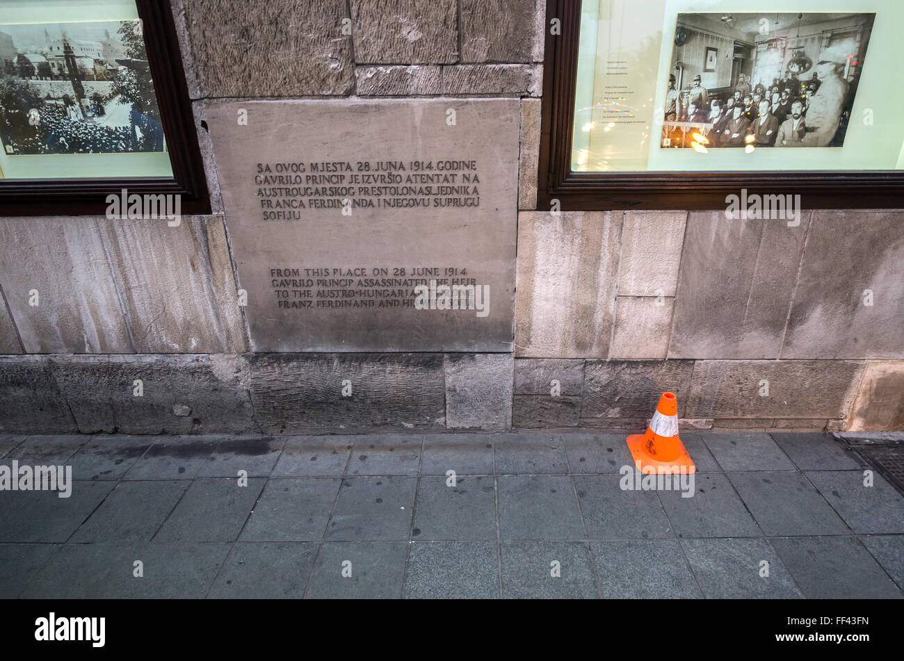 A place of Assassination of Archduke Franz Ferdinand of Austria and ...