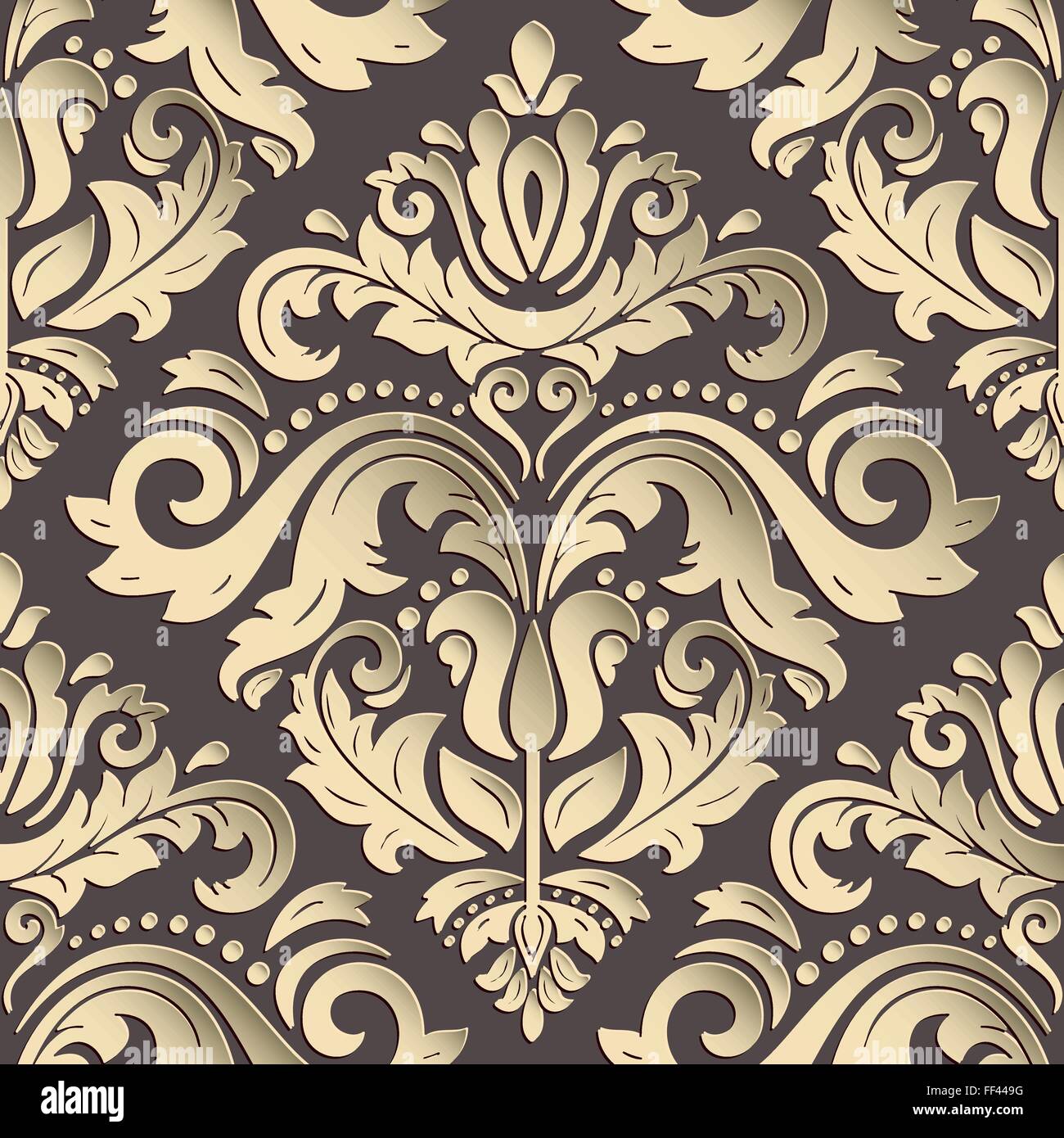 Seamless Vector Wallpaper in the Style of Baroque Stock Vector Image & Art - Alamy