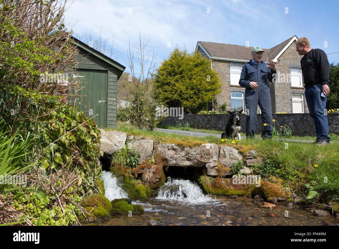Welsh sheep farmer Howell Williams and Chris Blake of The Green Valleys ...