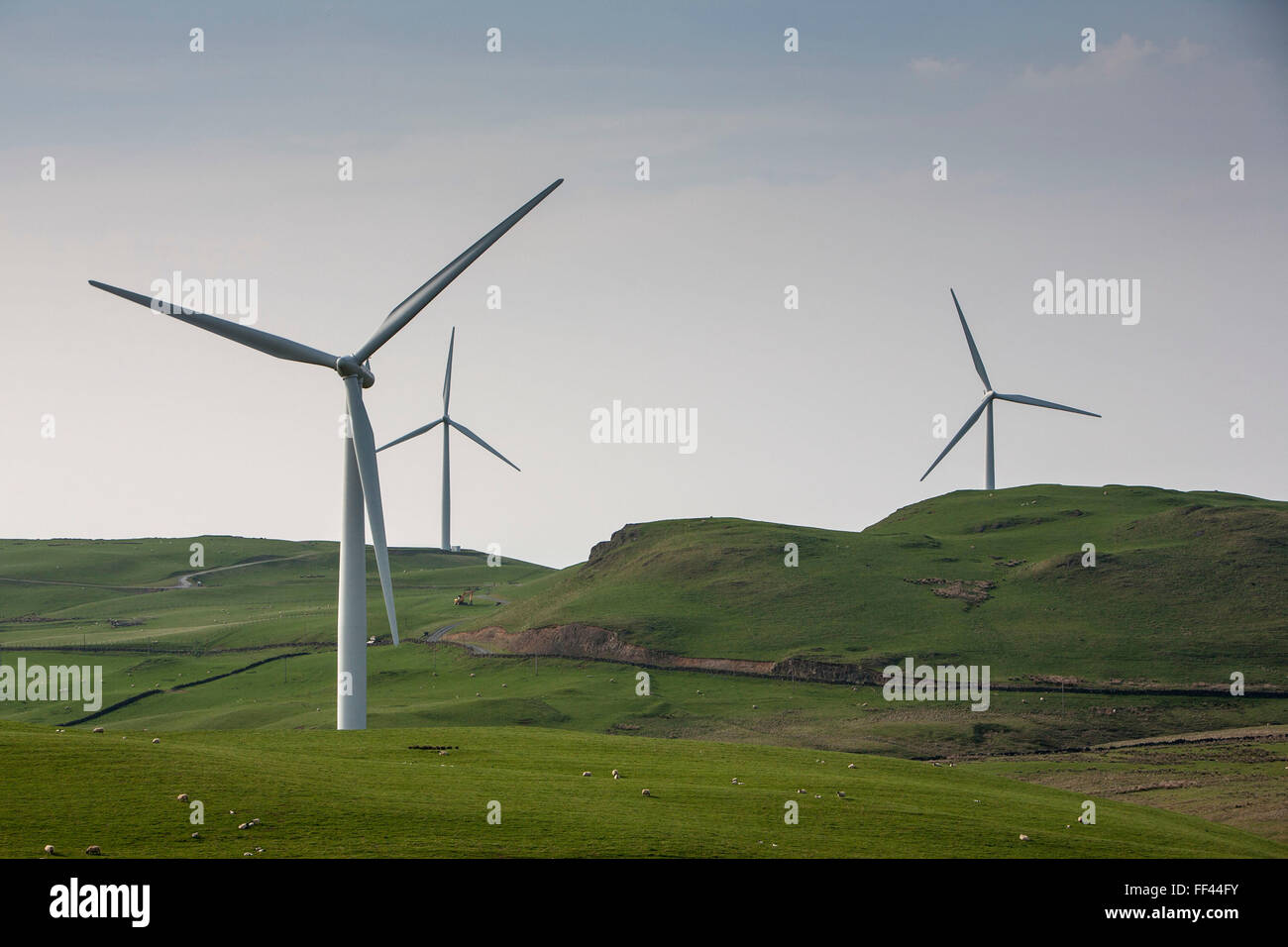 Hadyard hill wind farm in South Ayrshire has 52 wind turbines. It ...