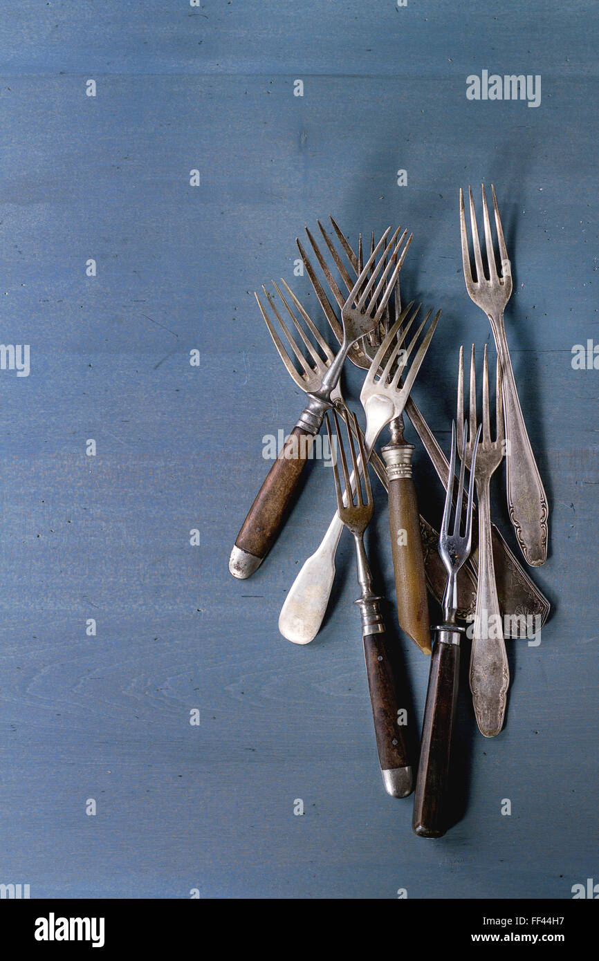 Set of Vintage forks Stock Photo - Alamy