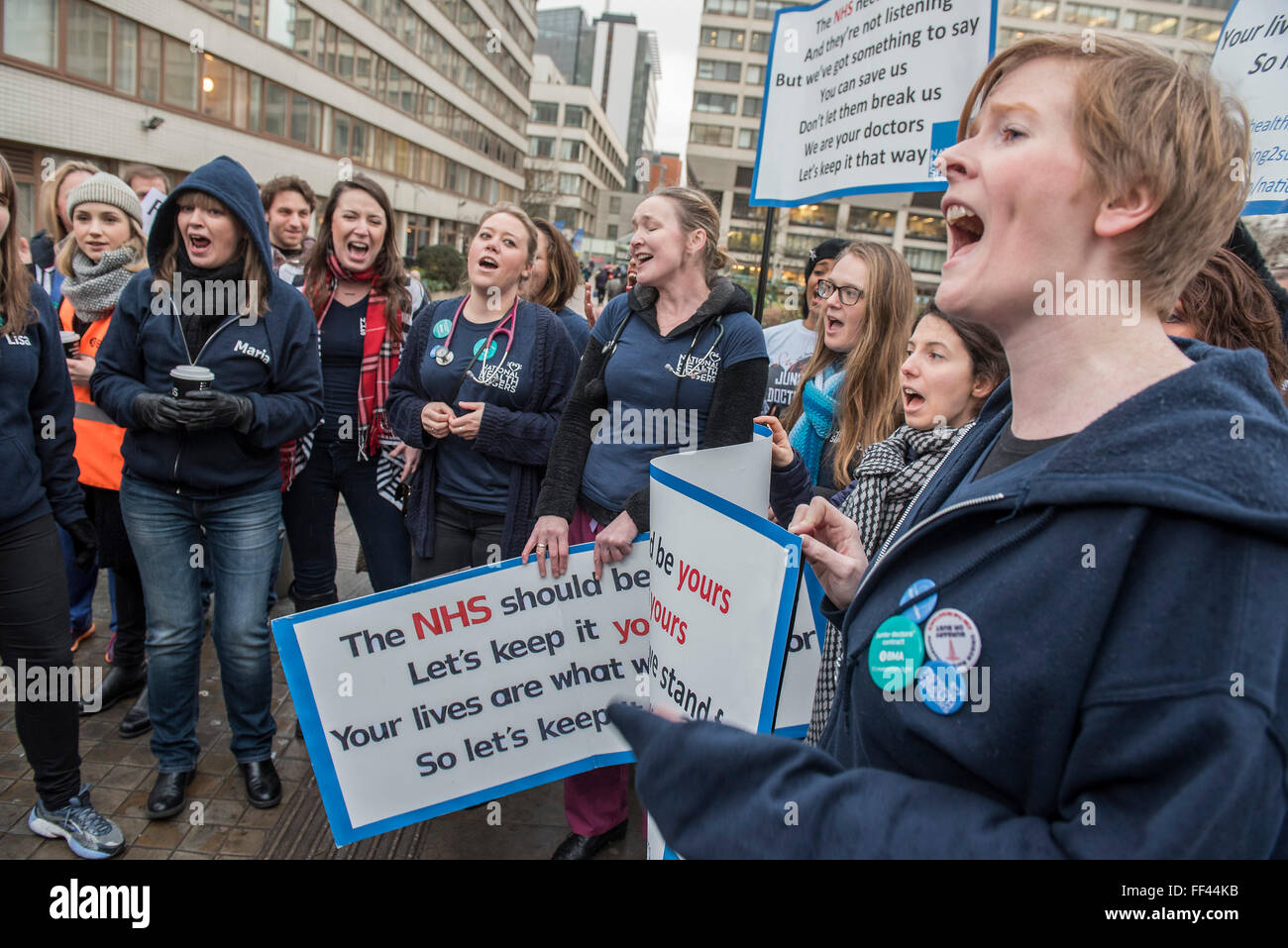 London, UK. 10th February, 2016. The national health singers - The ...