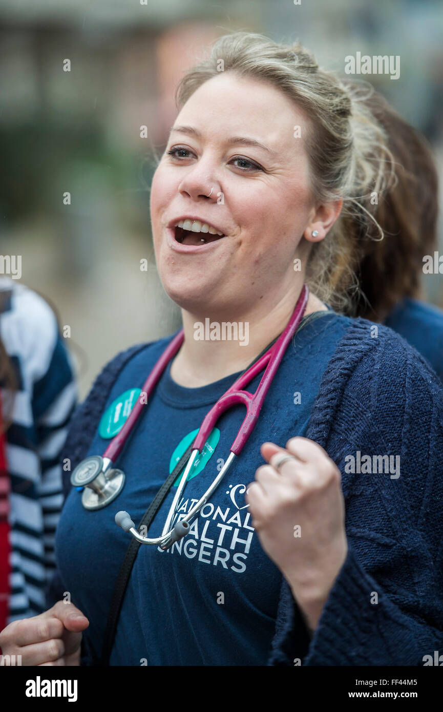London, UK. 10th February, 2016. The national health singers - The ...