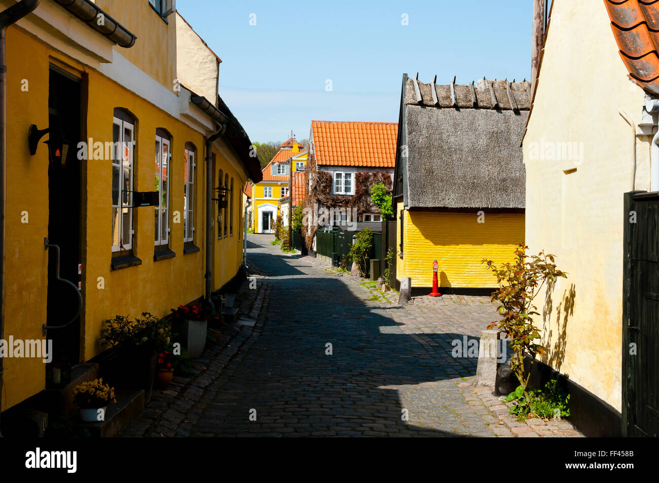 Street in Dragor - Denmark Stock Photo - Alamy