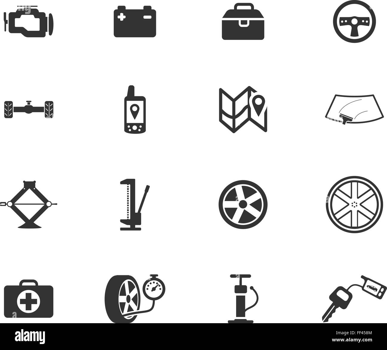 Car shop icons set Stock Vector Image & Art - Alamy