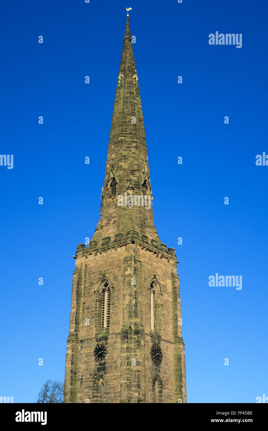 The spire of All Hallows Church Of England church. In Gedling ...