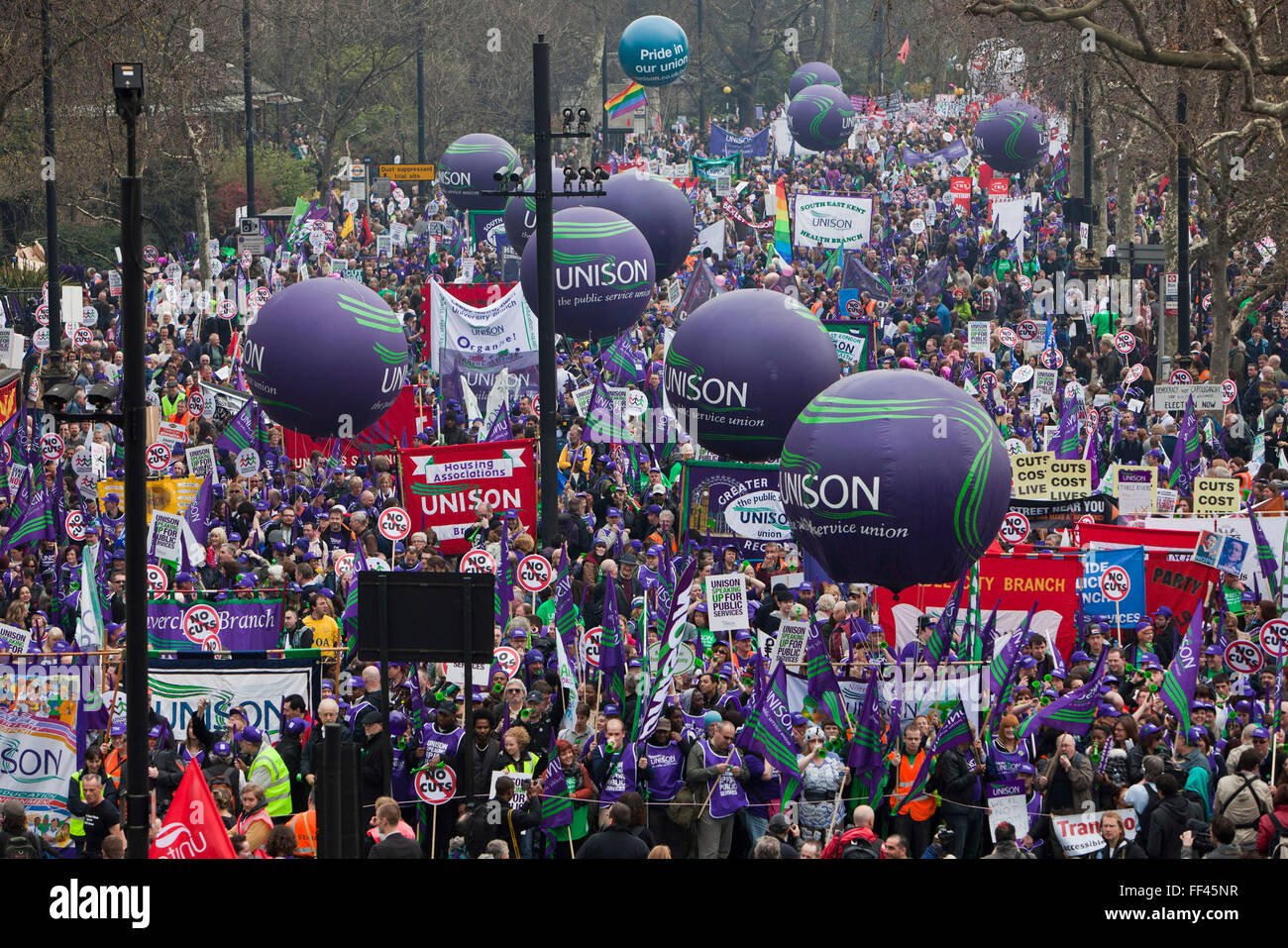 TUC March for the Alternative 26 March 2011 Begins on Embankment ...