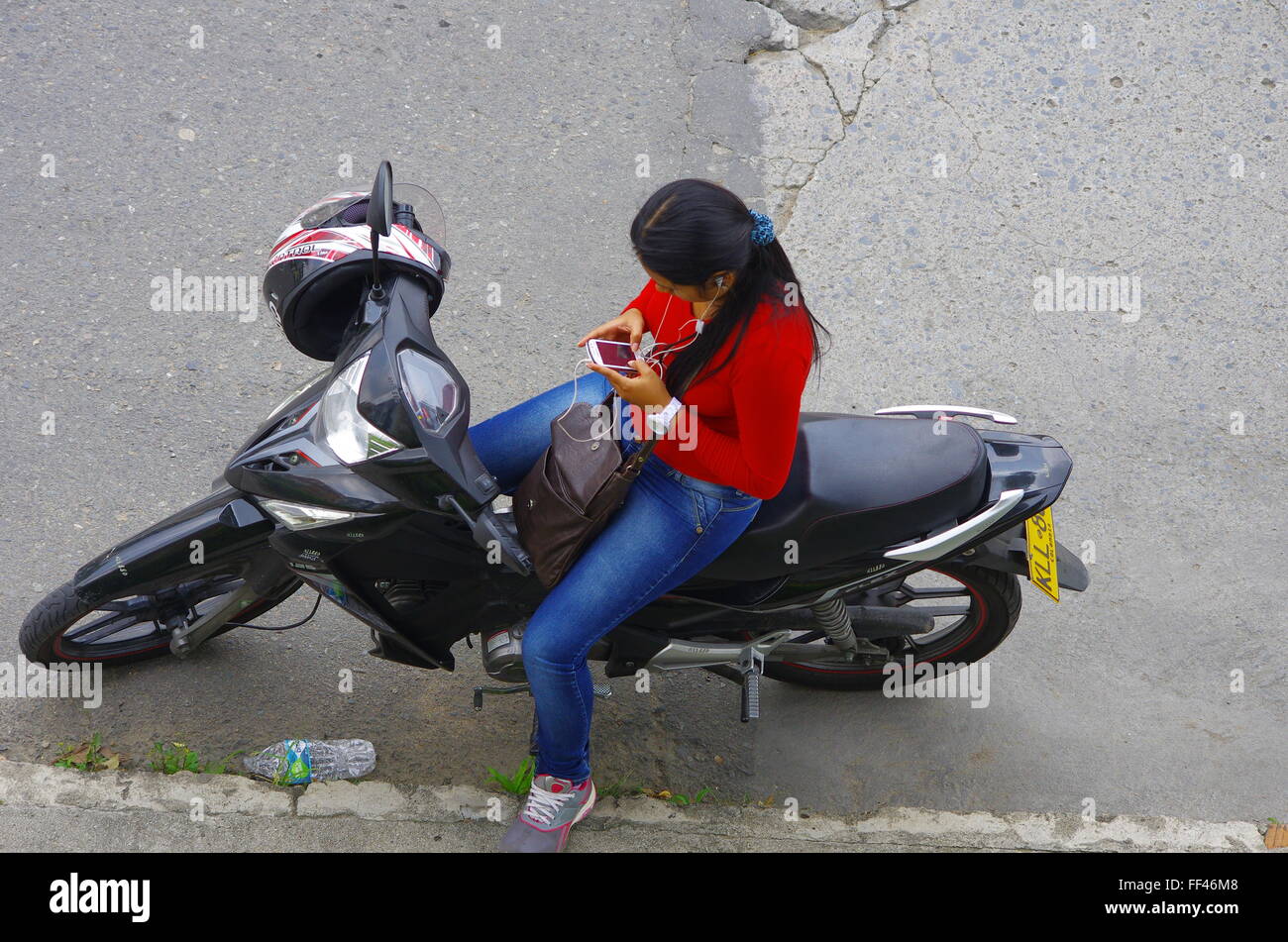 Motorcycle girl hi-res stock photography and images - Alamy