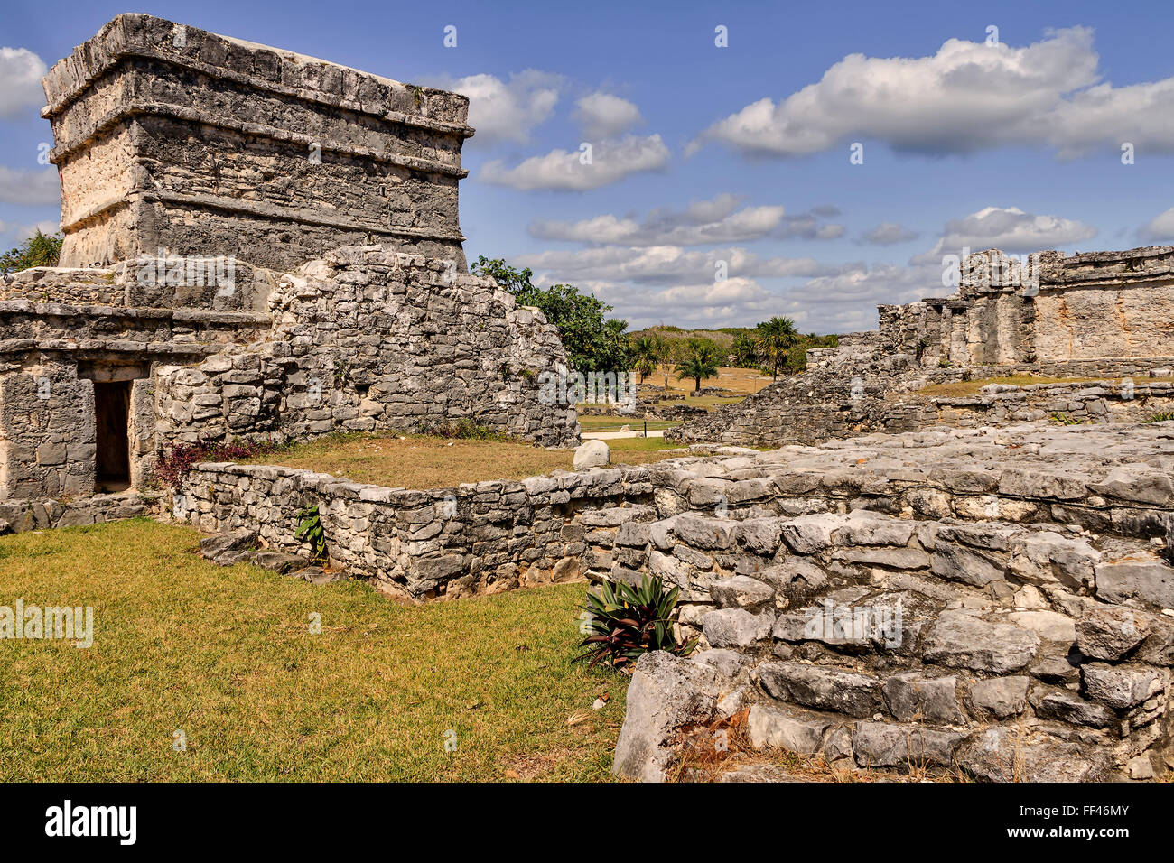 Maya Building Tulum Site Yucatan Mexico Stock Photo - Alamy