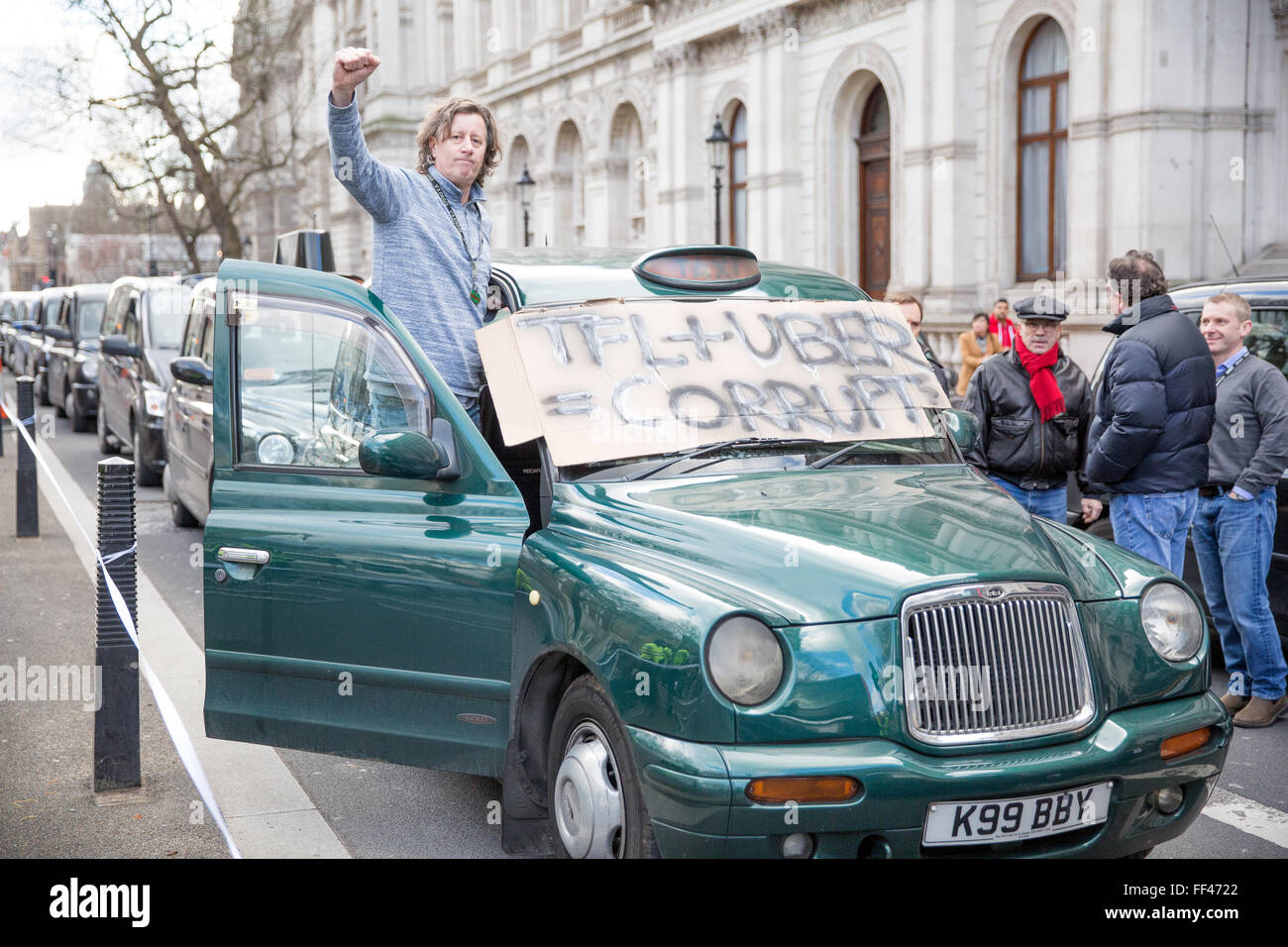 Tfl and taxi protest hi-res stock photography and images - Alamy