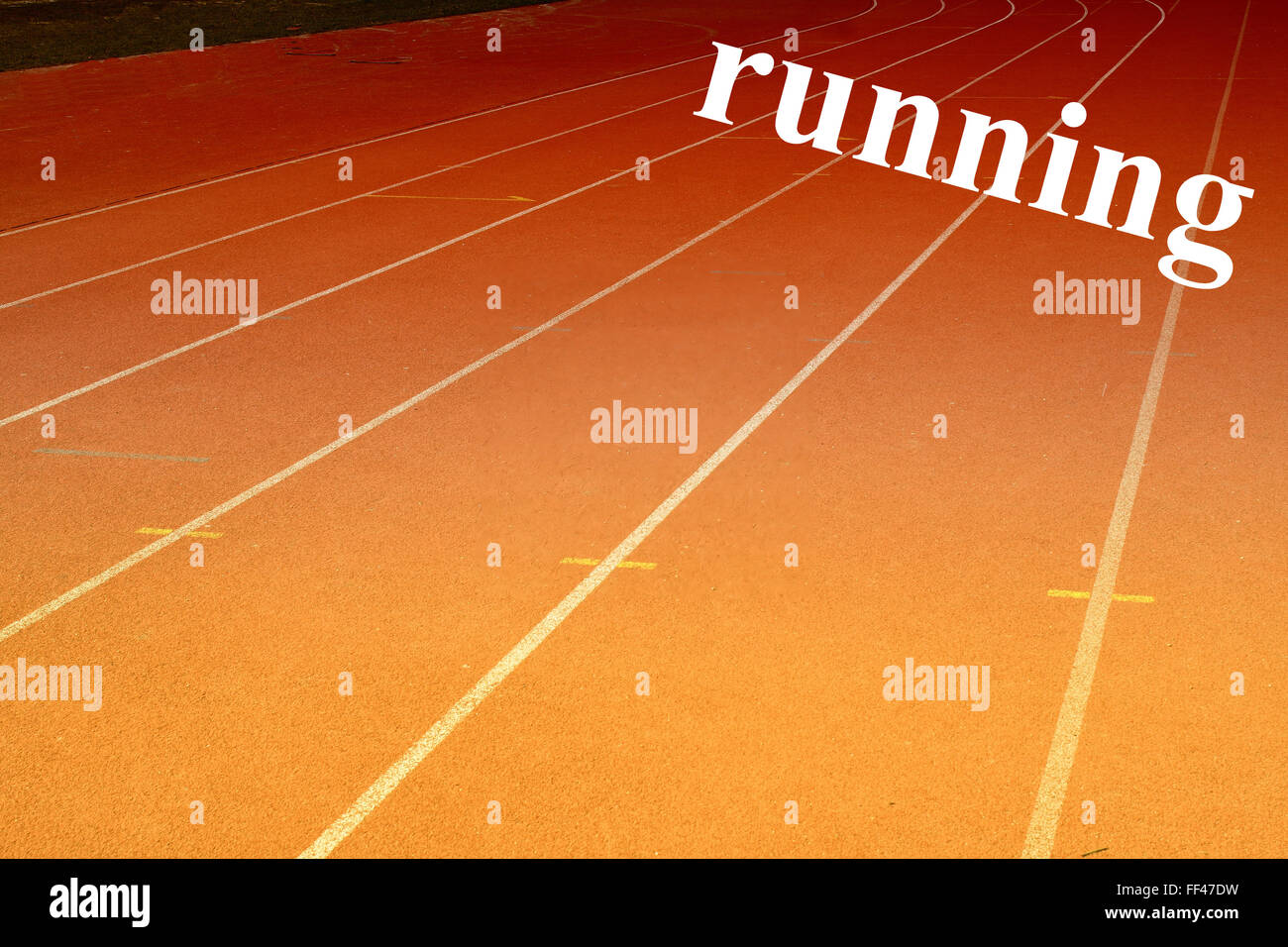 running field and marathon field Stock Photo - Alamy