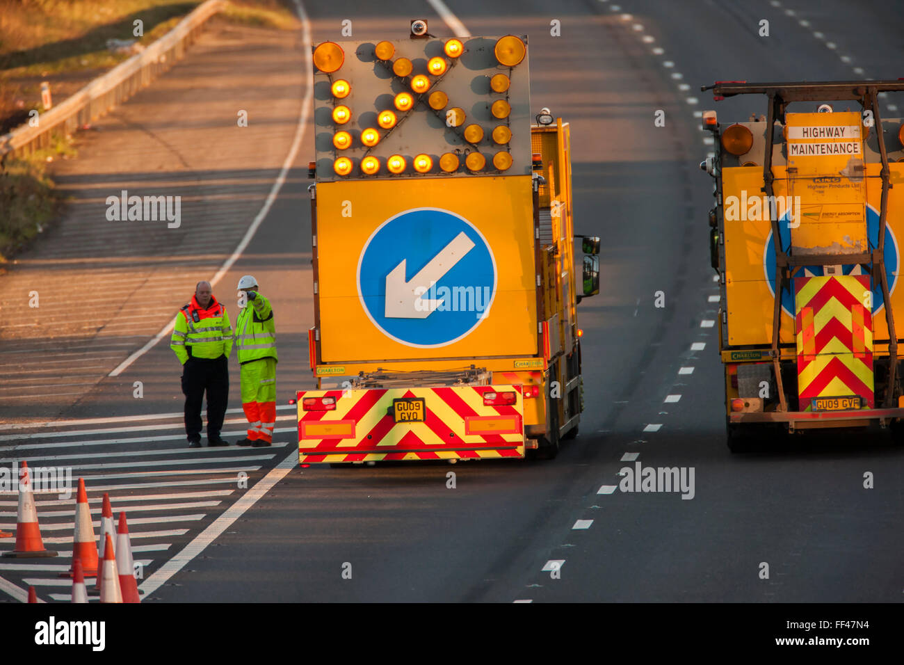 Motorway closed sign hi-res stock photography and images - Alamy