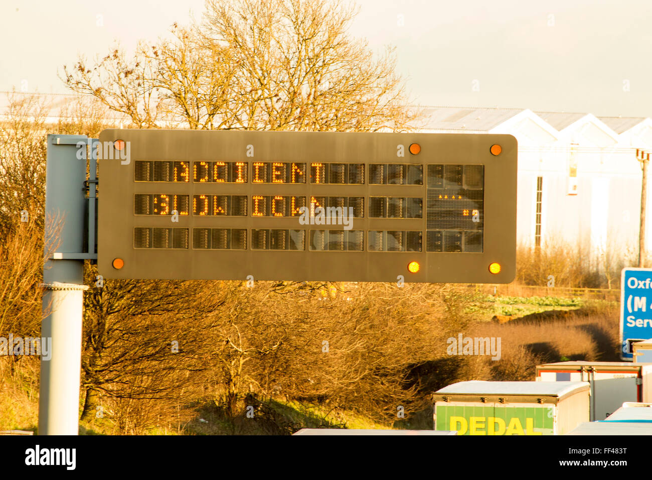 Motorway closed sign hi-res stock photography and images - Alamy